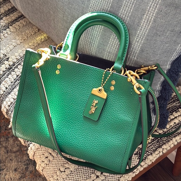 Coach | Bags | Coach Green Rogue 25 Pebbled Leather | Poshmark
